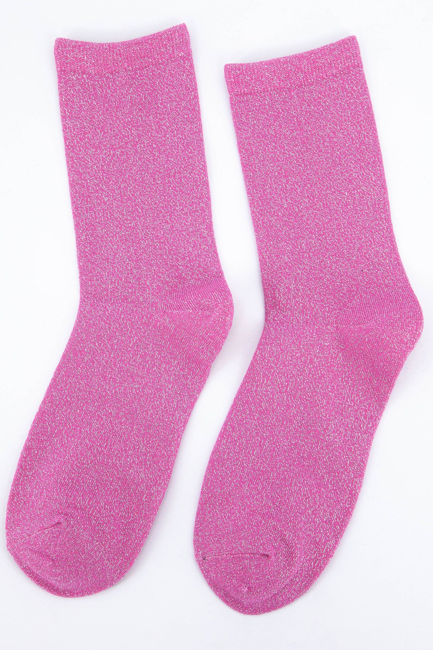 Pink glitter socks Neon Marl